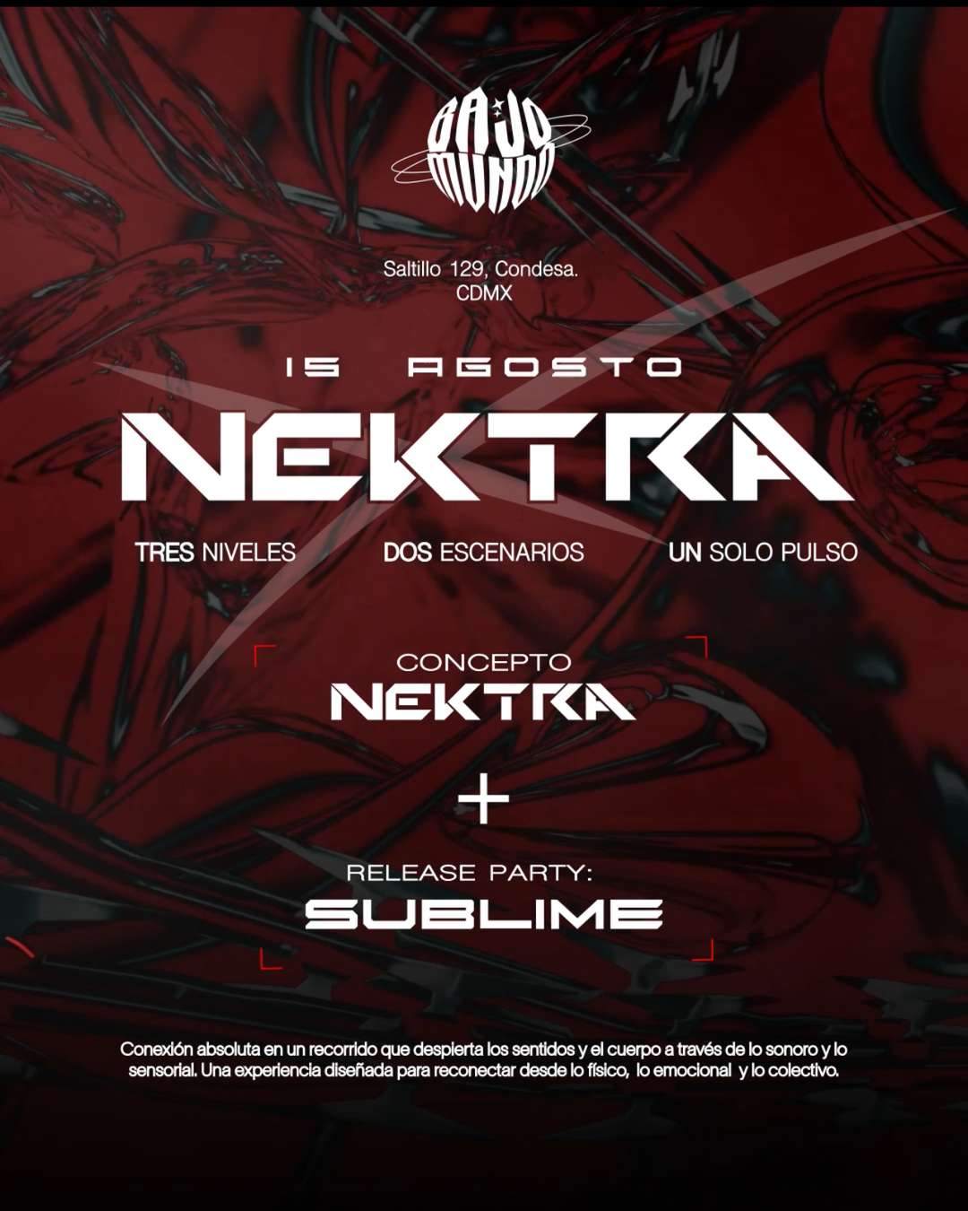 NEKTRA • 15 AGOSTO • 09 PM • Comprar boletos - StarticketMX