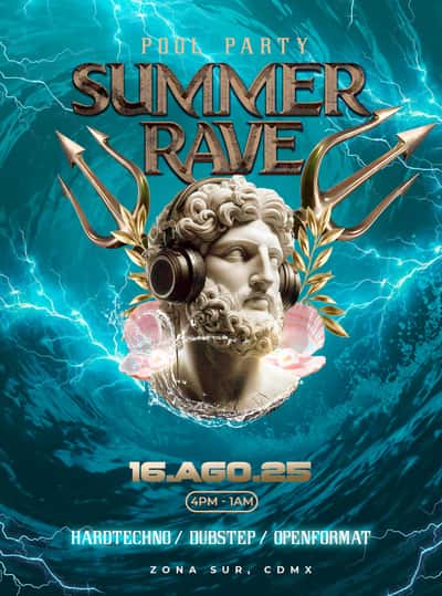 SUMMER RAVE/POOL PARTY • 16 AGOSTO 2025 • 04 PM • Compra boletos para ...