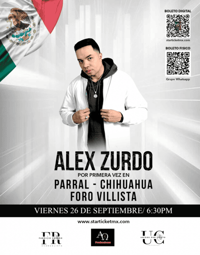 ALEX ZURDO TOUR DUAL EN PARRAL • 26 SEPTIEMBRE 2025 • 06 PM • Compra ...